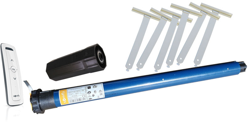 Somfy set rolluikmotor Altus RTS, voor as 8k60 - Screendirect