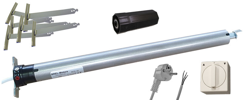 Brel set rolluikmotor met schakelaar, voor as 8k40 (MS35-serie ...